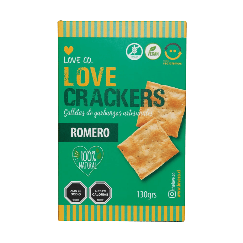 Crackers Garbanzo Romero Love Co. 130g – Ambrosía